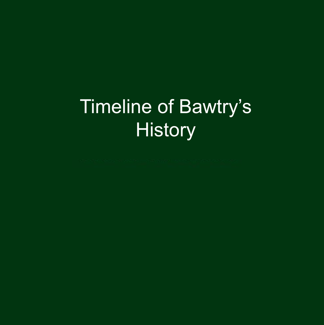 Bawtry History - Bawtry Heritage